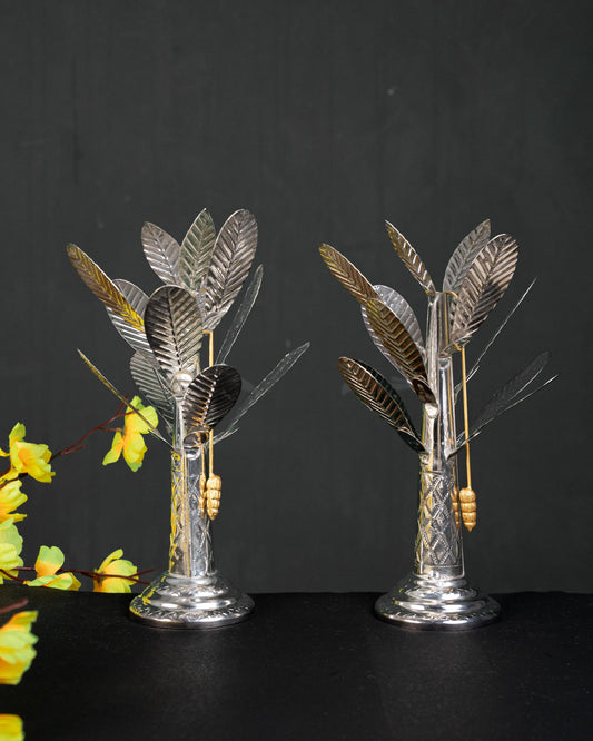 German Silver Banana Tree - Set of 2 - 10 inch - WL5098 – Wedtree