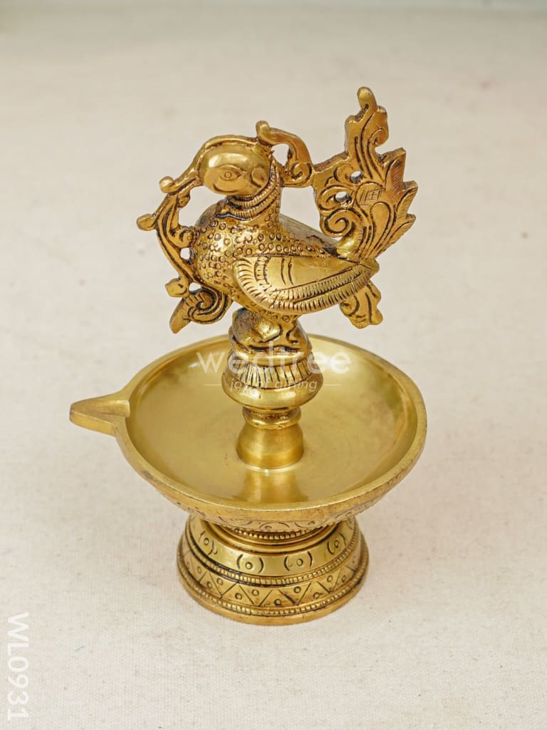 Brass Annapakshi Diya - WL0931 – Wedtree