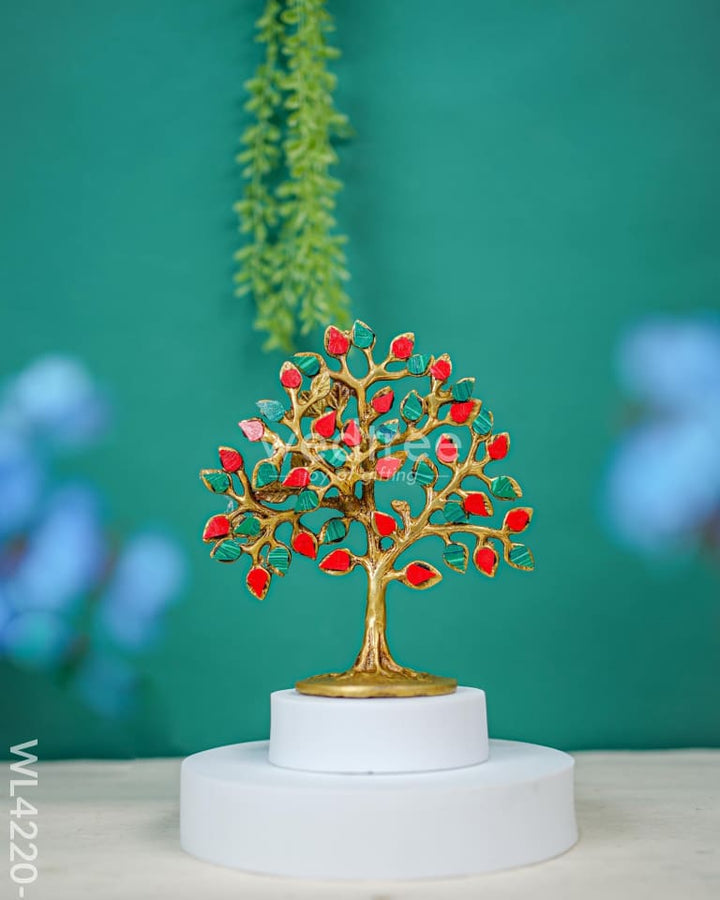 Brass Kalpavriksha Tree with Tile Work - WL4220 – Wedtree