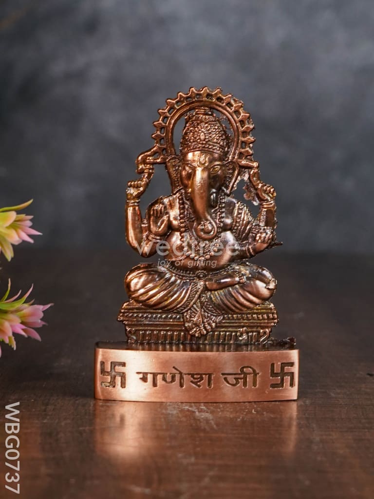 Copper Ganesha Murthi - WBG0737 – Wedtree
