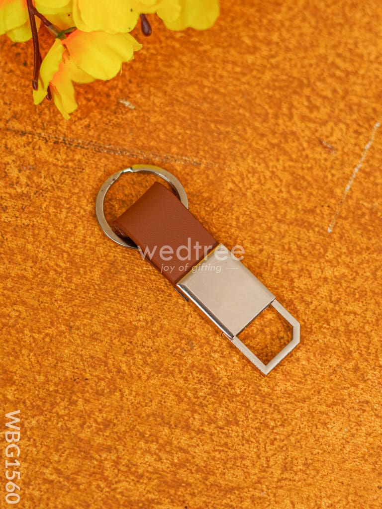 Corporate Gift - Keychain with Lock - Silver - WBG1560 – Wedtree
