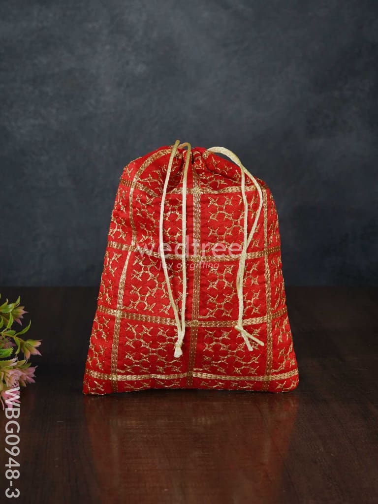 Golden Embroidary String Bag - WBG0948 – Wedtree