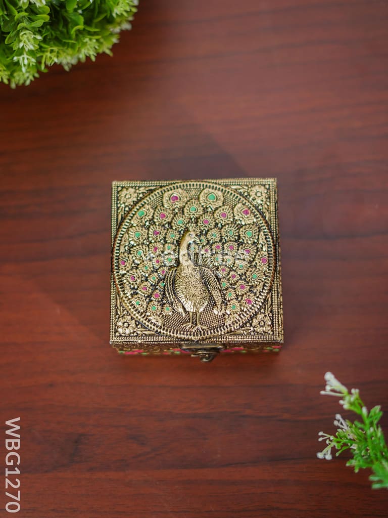 Jewel Box with Peacock Design - WBG1270 – Wedtree