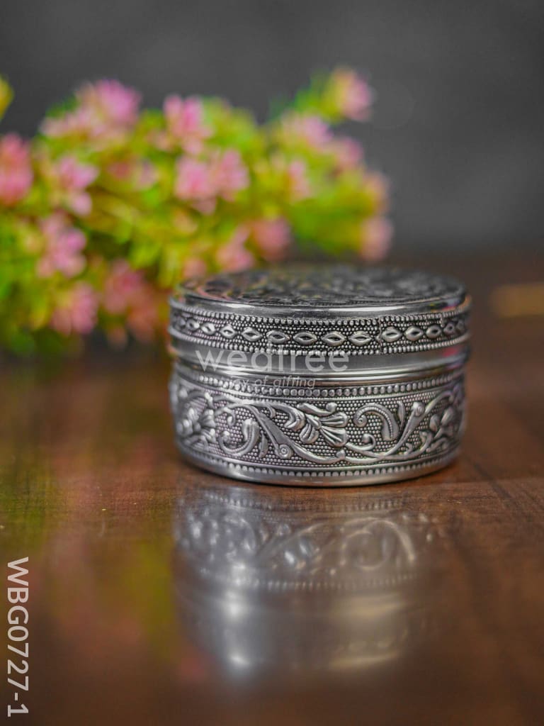 Oxidised Poori Box - 4 inch - WBG0727 – Wedtree