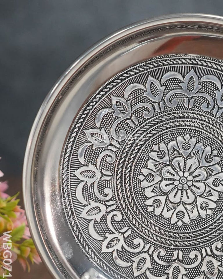 Oxidised Round Plate - 6 inch - WBG0718 – Wedtree