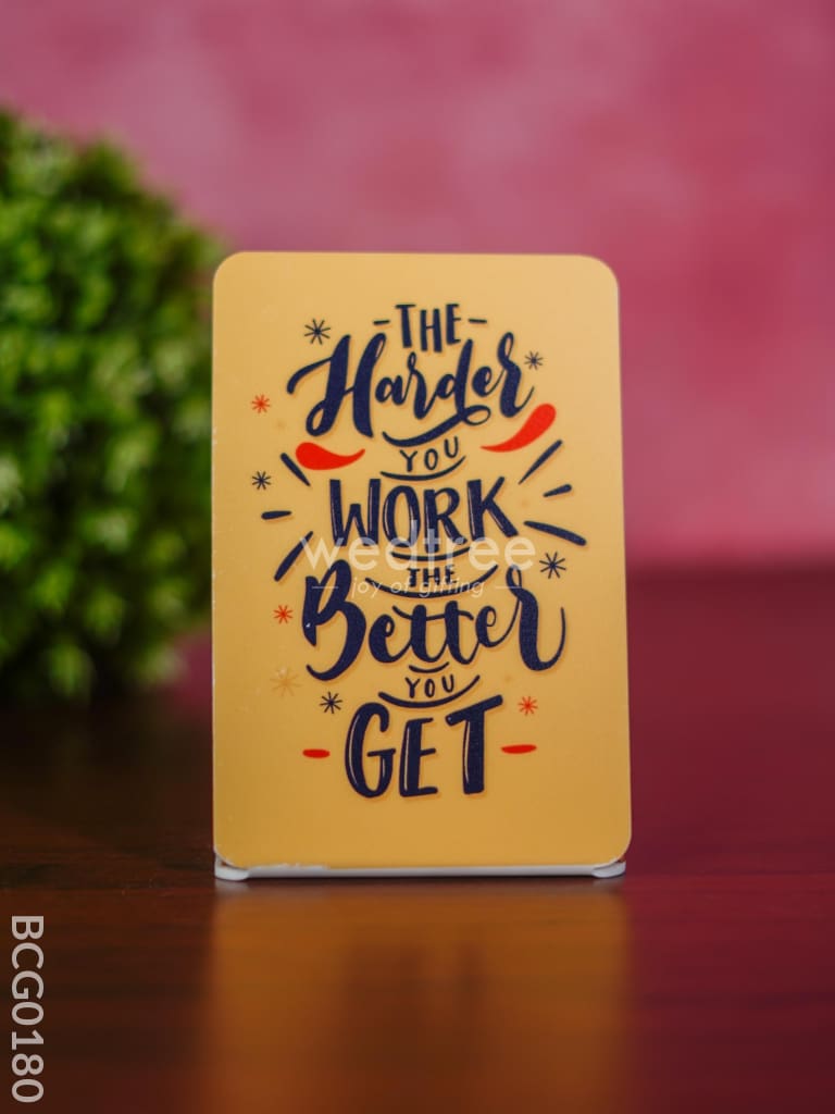 Table Top with Motivational Quotes 6x4 inch - BCG0180 – Wedtree