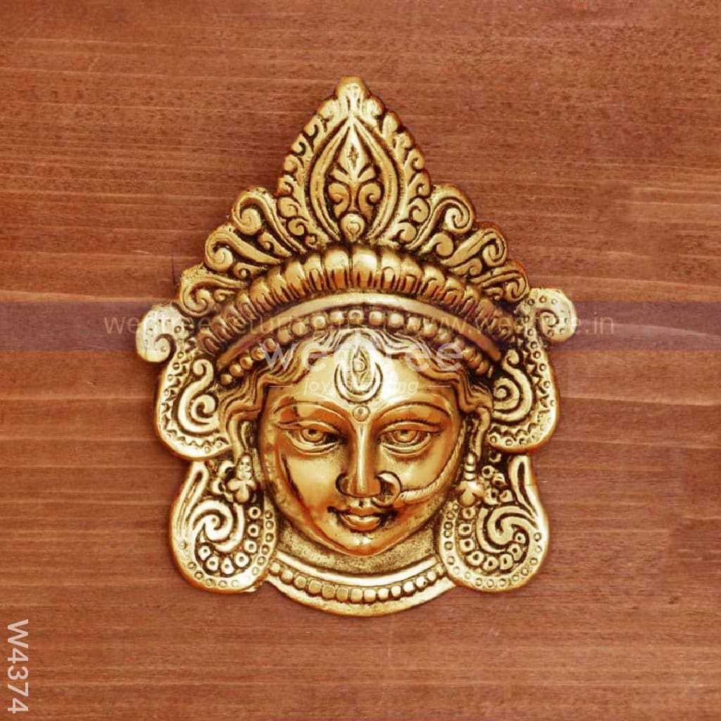 White Metal Devi Face in Gold Finish - W4374 – Wedtree